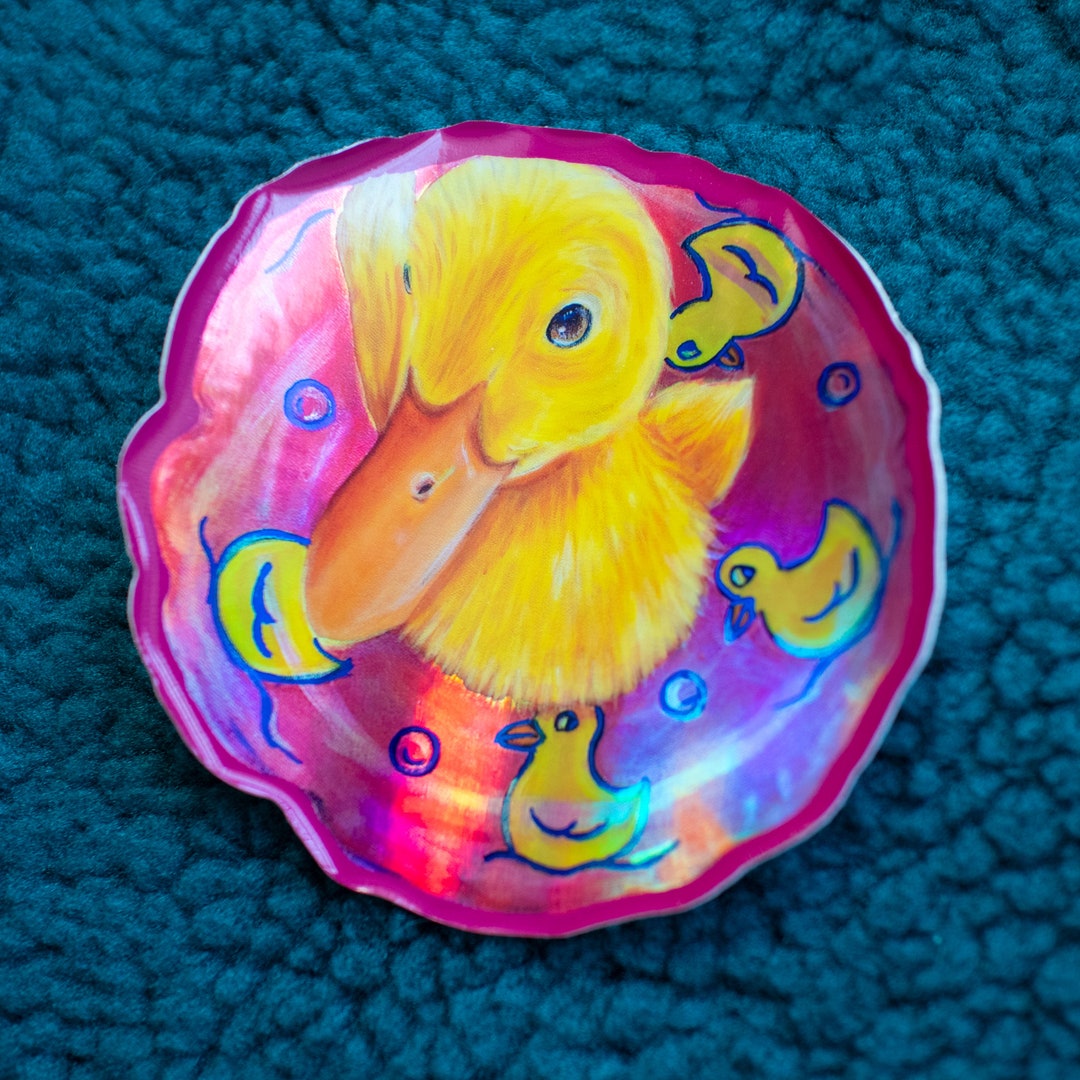 Duck Sticker | Duck Decal | Duck Accessories | Yellow Duck Floatie in ...