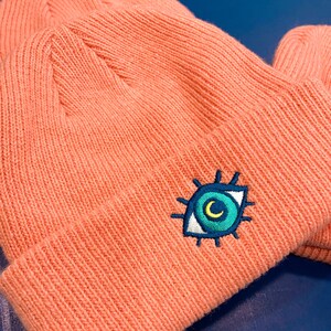 Eye Beanie Embroidered | Third Eye Hat | Eye Accessories | Eye Lover ...