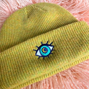 Eye Beanie Embroidered Third Eye Hat Eye Accessories Eye | Etsy