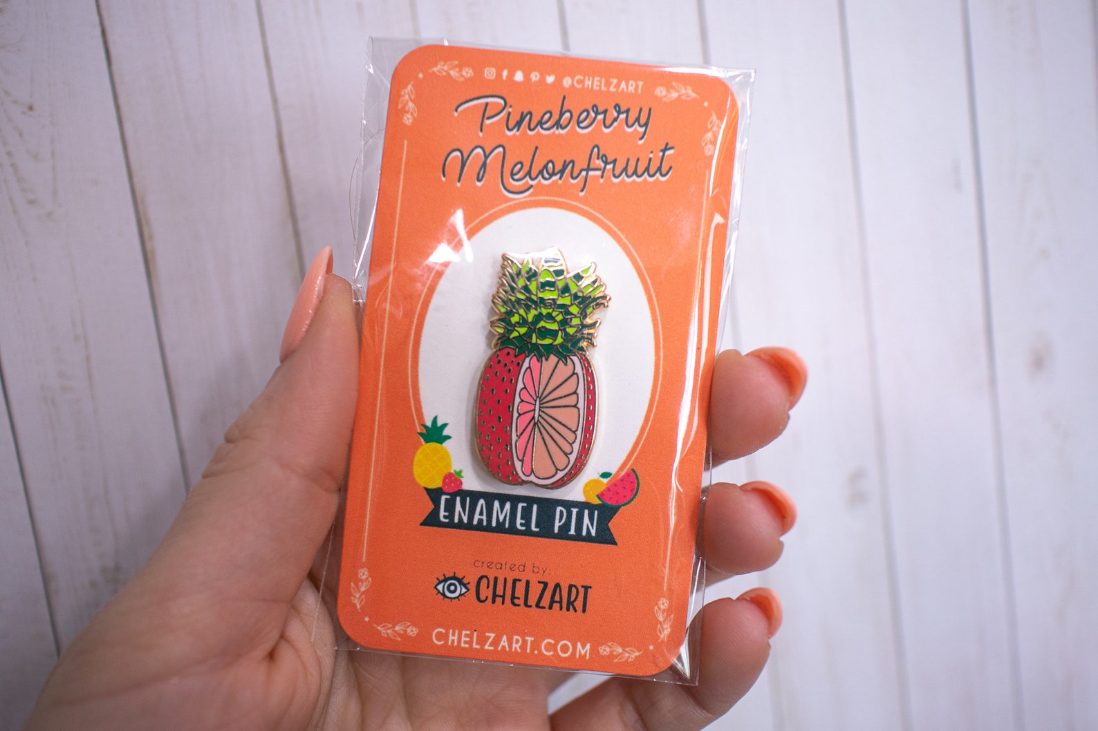 Fruit Enamel Pin Fruit Lover Gifts Fruit Accessories - Etsy