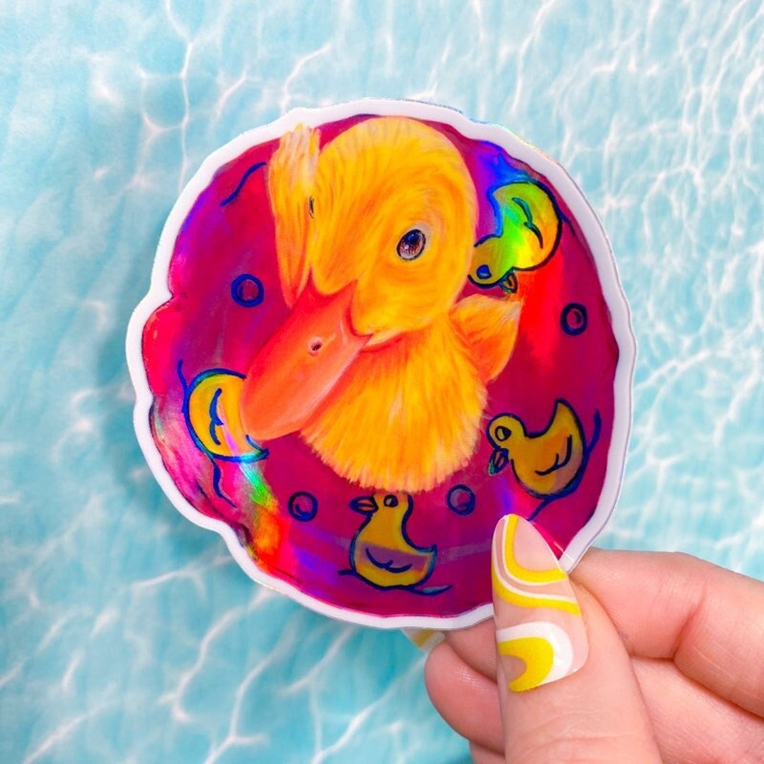 Duck Sticker Duck Decal Duck Accessories Yellow Duck Floatie in Pool ...
