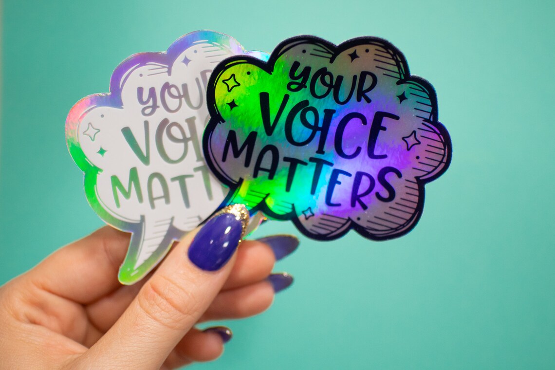 Your Voice Matters Sticker | Unity Sticker | Equality Sticker ...