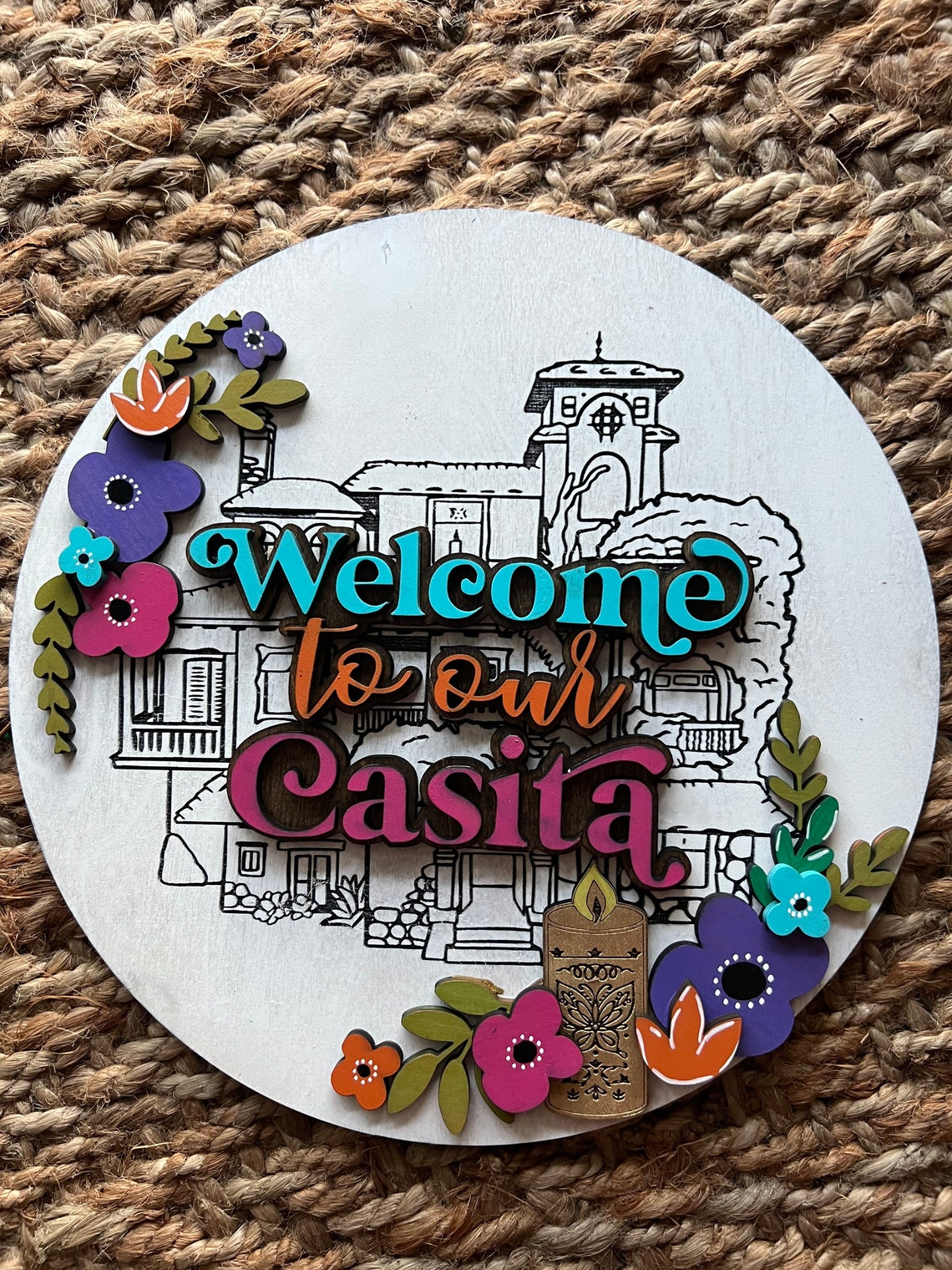 Encanto Sign / Welcome to Our Casita Sign / 3D Wood Sign / - Etsy