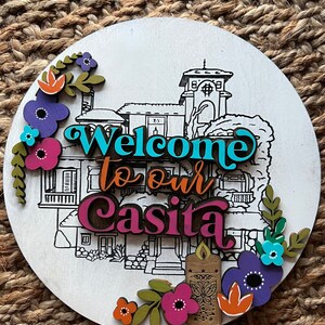 Encanto Sign / Welcome to Our Casita Sign / 3D Wood Sign / Framed Sign ...