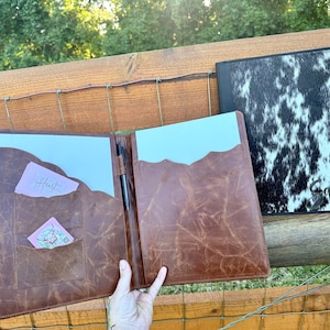 SALE Cowhide Planner or Notebook - Etsy