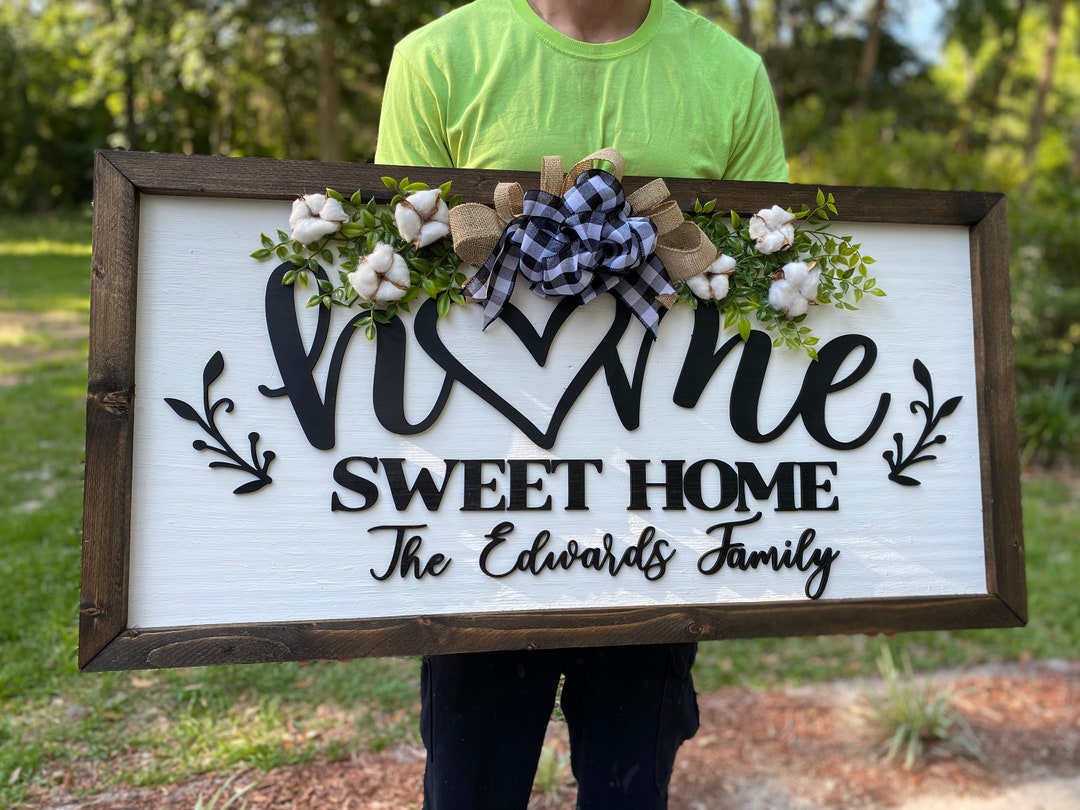 Personalized Family Farmhouse Sign-modern Farmhouse Decor-family Sign ...