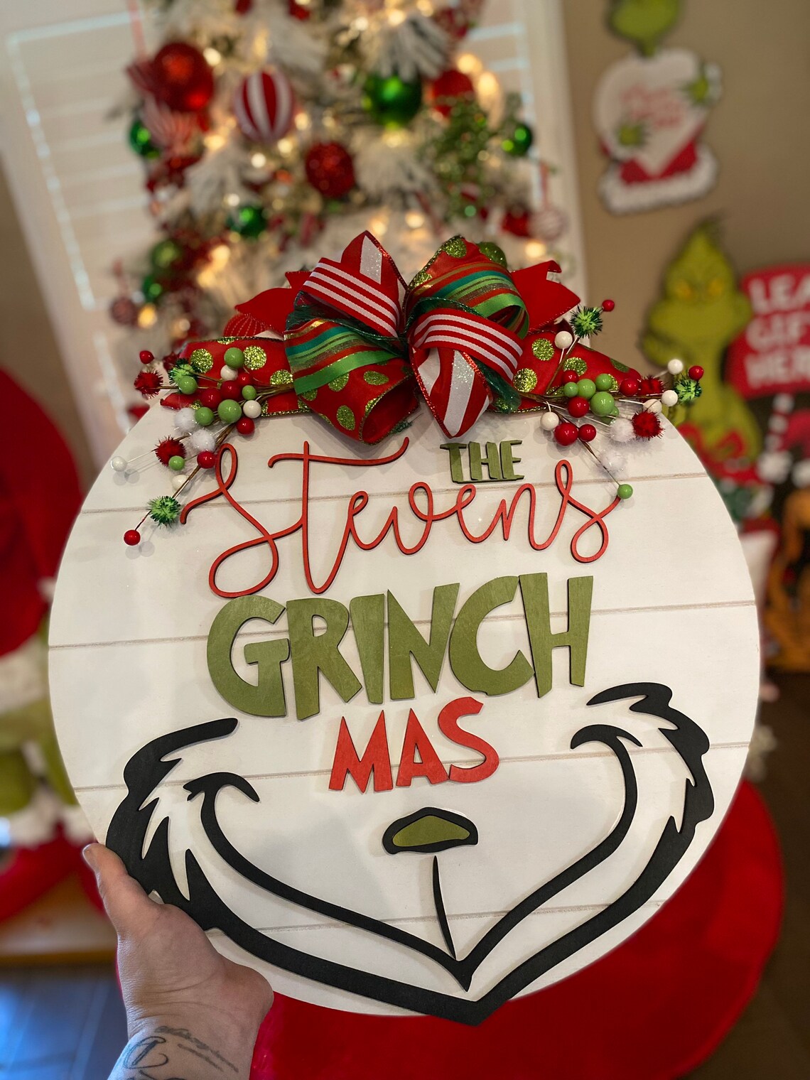 Personalized Merry Door Hanger - Etsy