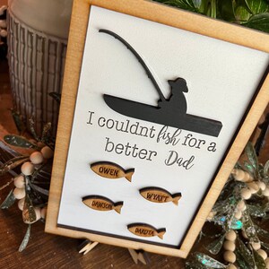 Fathers Day Fishing Fast Shipping Fathers Day Gift | Dad Sign | Gift ...