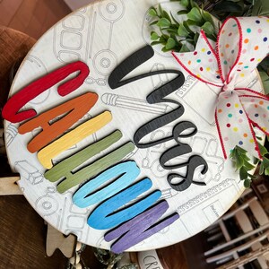 Teacher Gift, 3D Cut Name Sign Classroom Decor- Teacher Graduation Gift ...