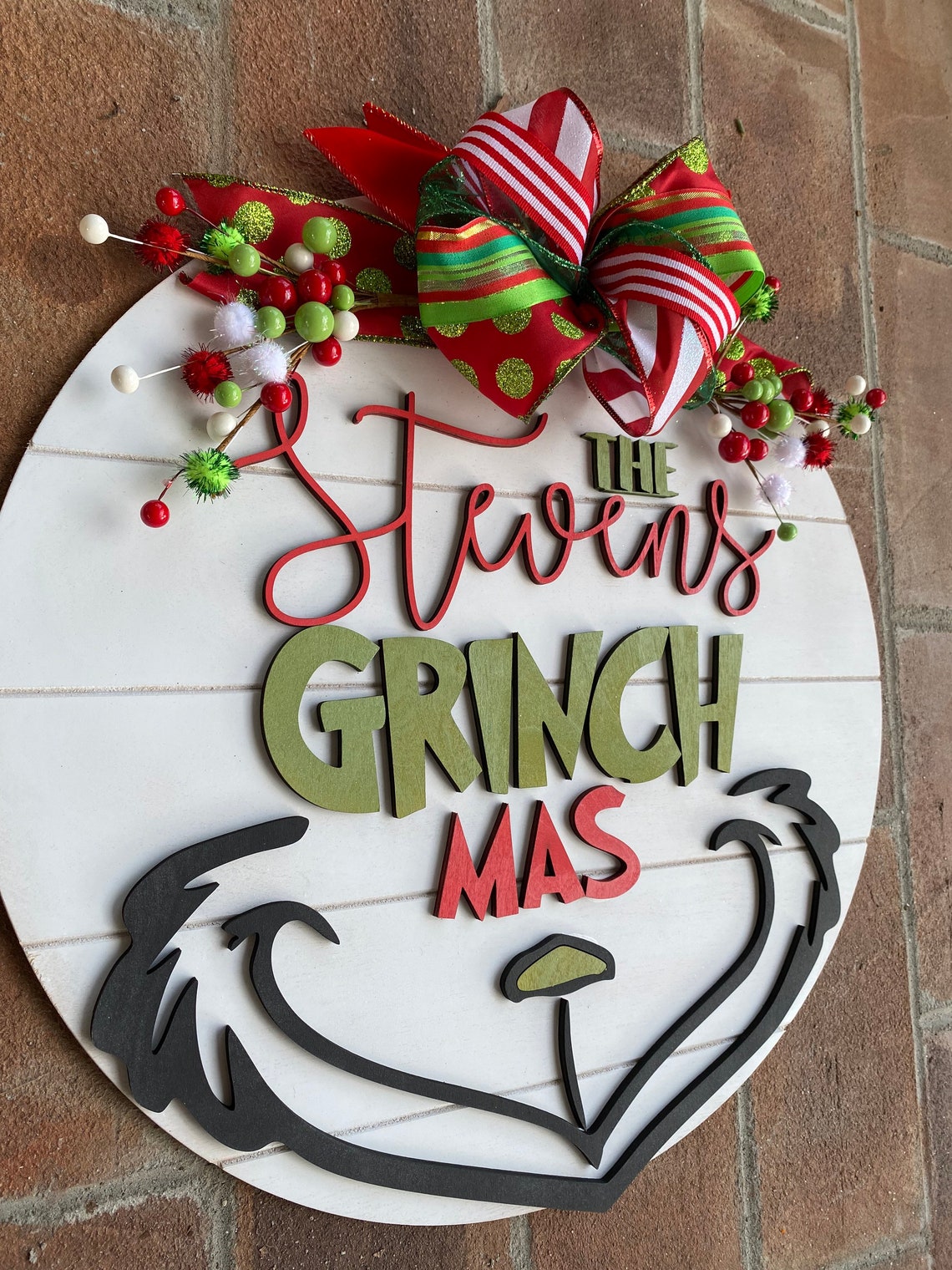 Personalized Merry Door Hanger - Etsy