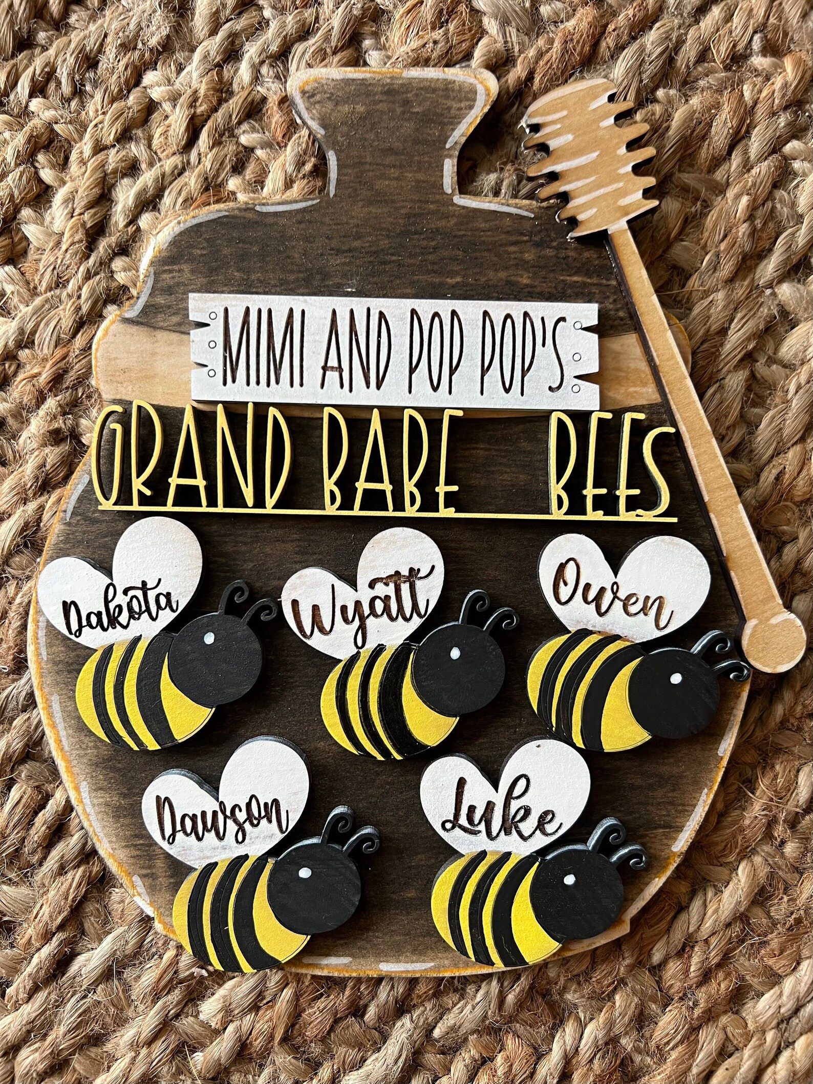 Family Honey Bee Mothers Day Gift Grandparent Gift - Etsy