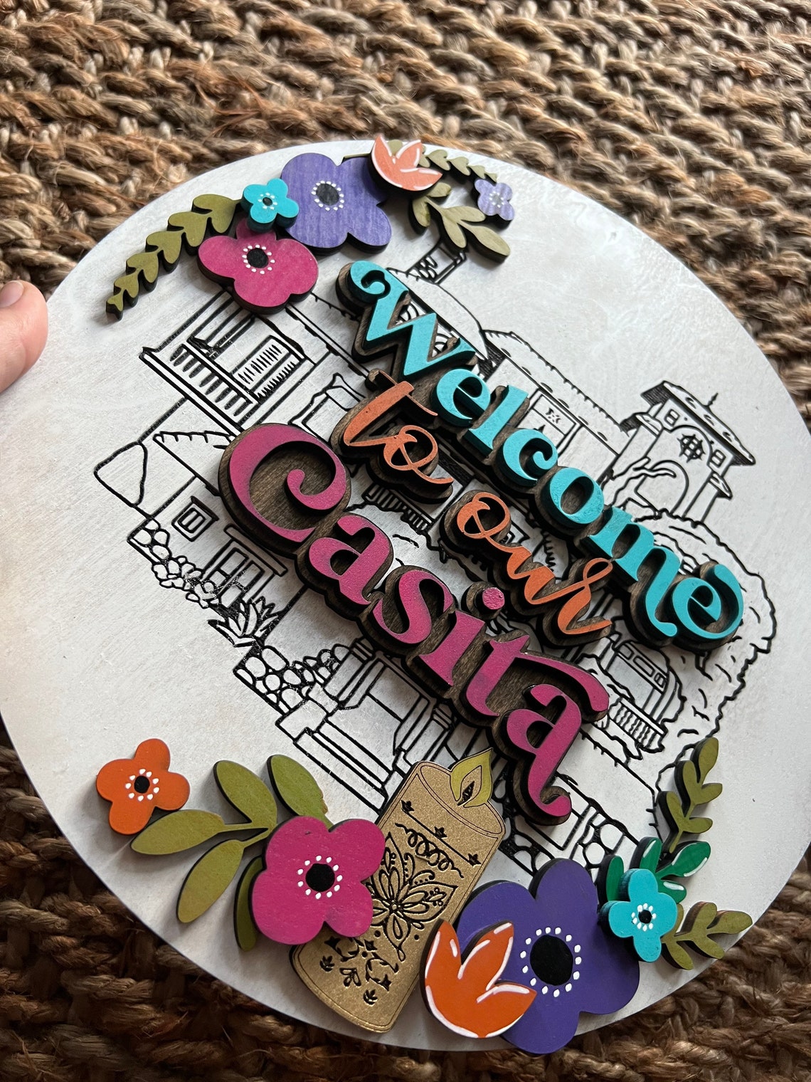 Encanto Sign / Welcome to Our Casita Sign / 3D Wood Sign / - Etsy