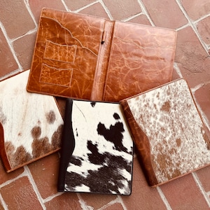 SALE Cowhide Planner or Notebook - Etsy