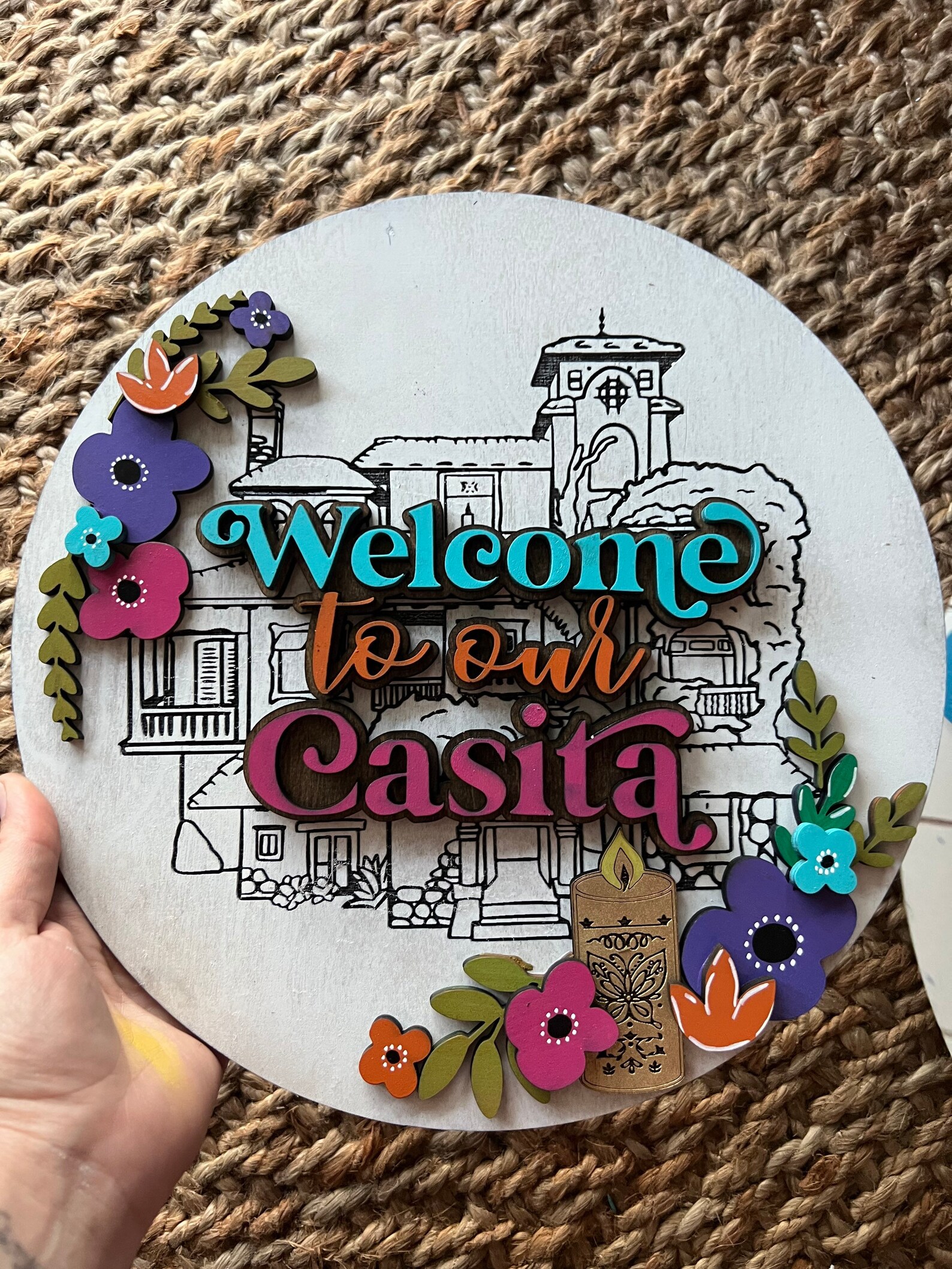 Encanto Sign / Welcome to Our Casita Sign / 3D Wood Sign / - Etsy