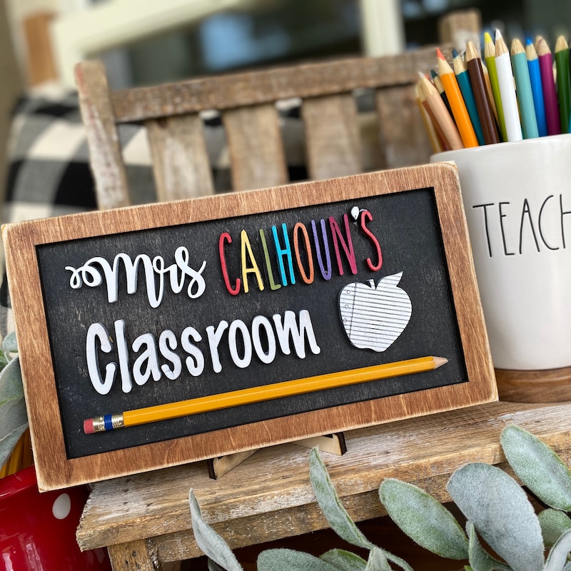 Teacher Chalkboard - Etsy