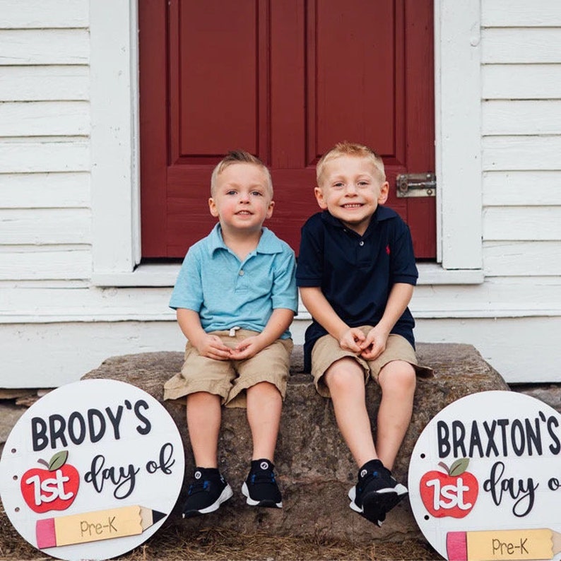 First Day of School Photo Prop, School Photos, Interchangeable School ...