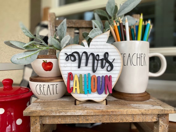 Wall Decor teacher graduation gift Elementary school teacher Gift 3D ...