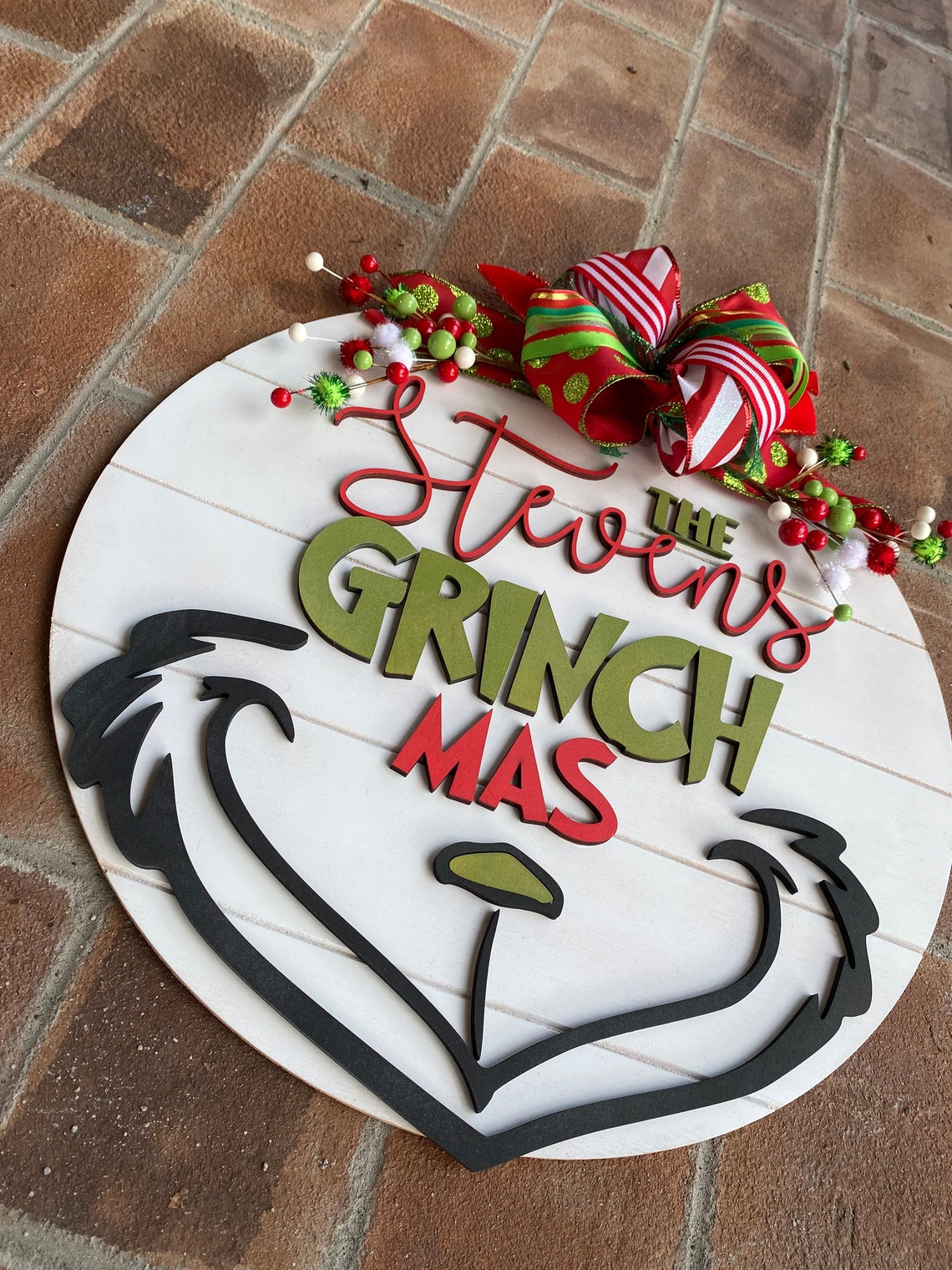 Personalized Merry Door Hanger - Etsy