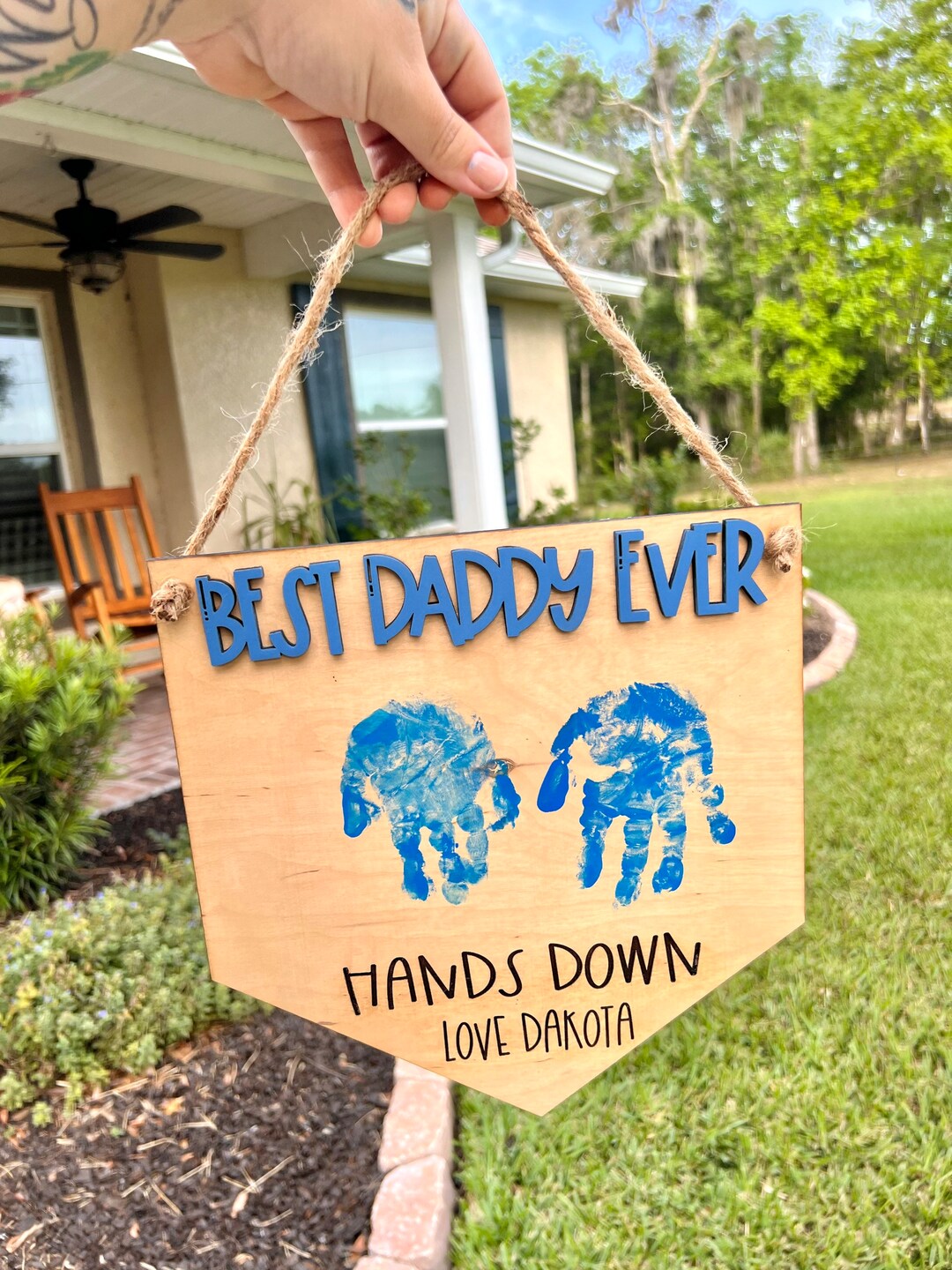 DAD - Ships Fast Father's Day Gift, Father's Day Wooden Sign, DIY ...