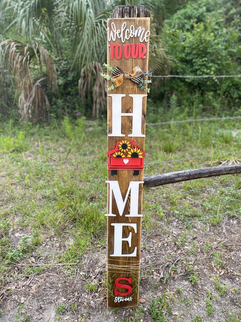 Rustic Farmhouse Porch Decor/front Door Sign | Etsy