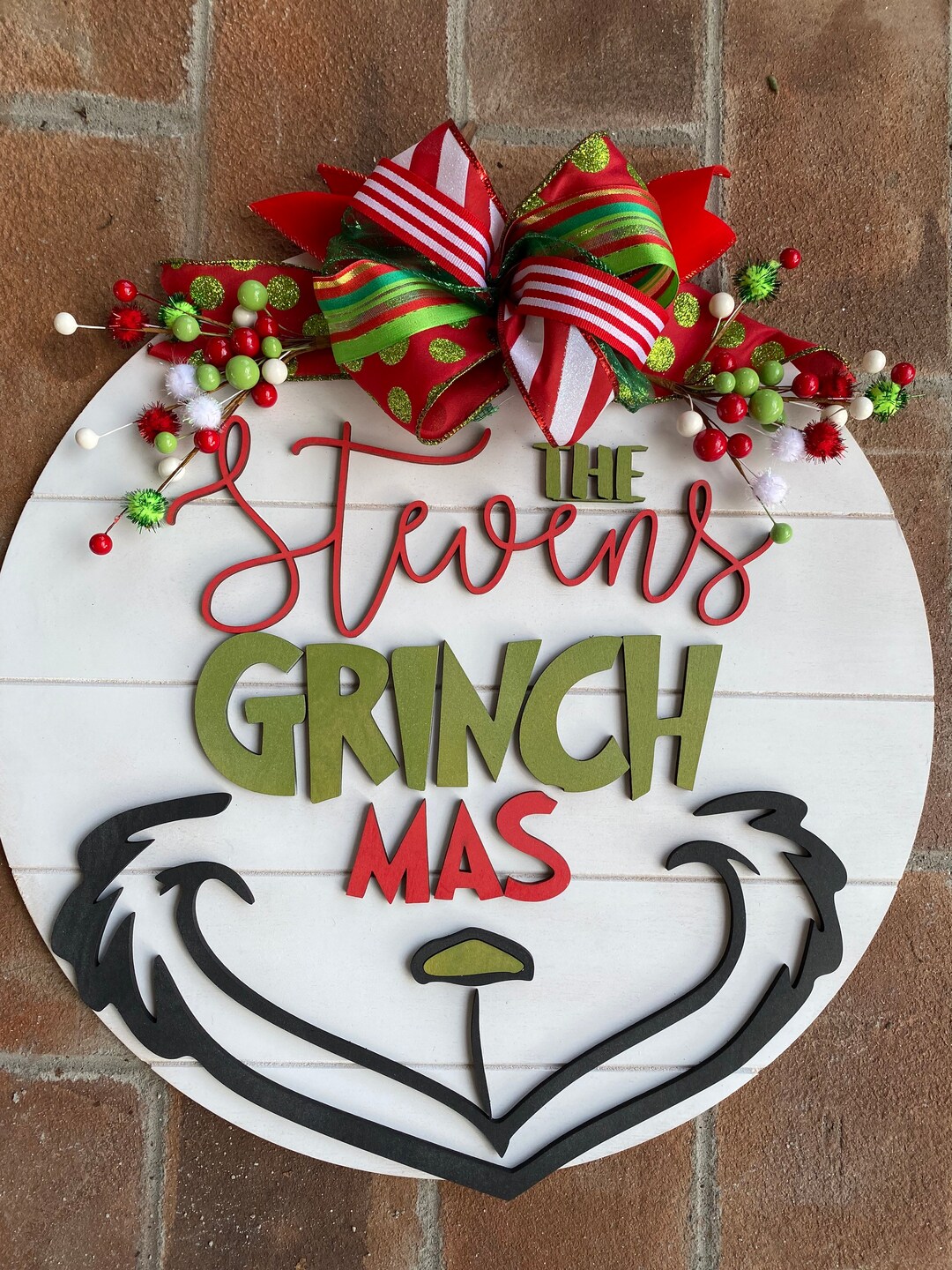 Personalized Merry Door Hanger - Etsy