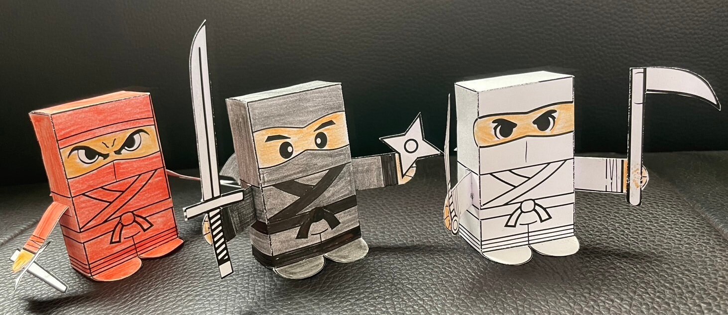 Ninja Warrior Craft Printable Craft Activity for Kids Instant Download ...