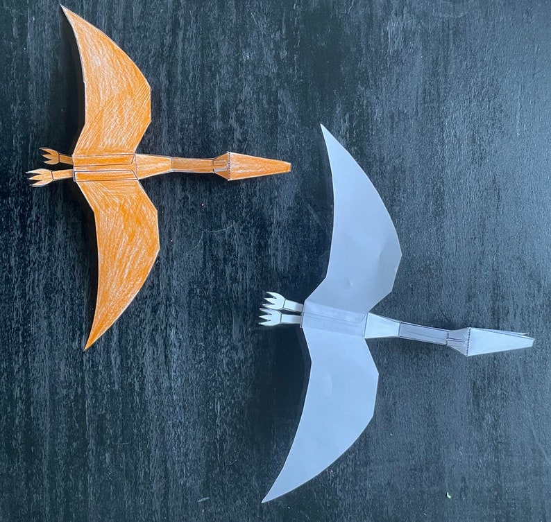 Pteranodon Pterosaur 3D Dinosaur Craft Paper Craft Printable Activity ...