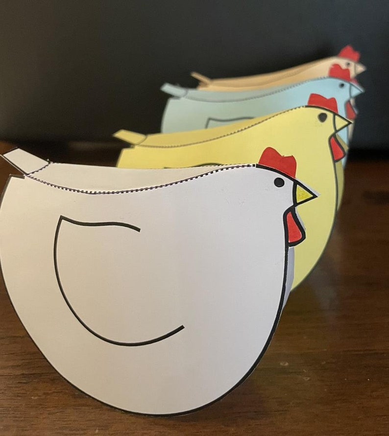 Chicken Paper Craft Printable Craft Activity for Kids Instant Download ...