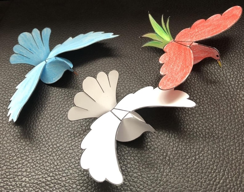 Bird Paper Craft Printable Craft Activity for Kids Instant Download ...