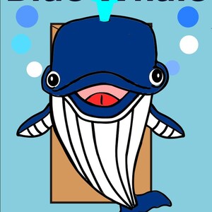 Ocean Animal Paper Bag Puppets Craft for Kids Coloring Puppet Printable ...
