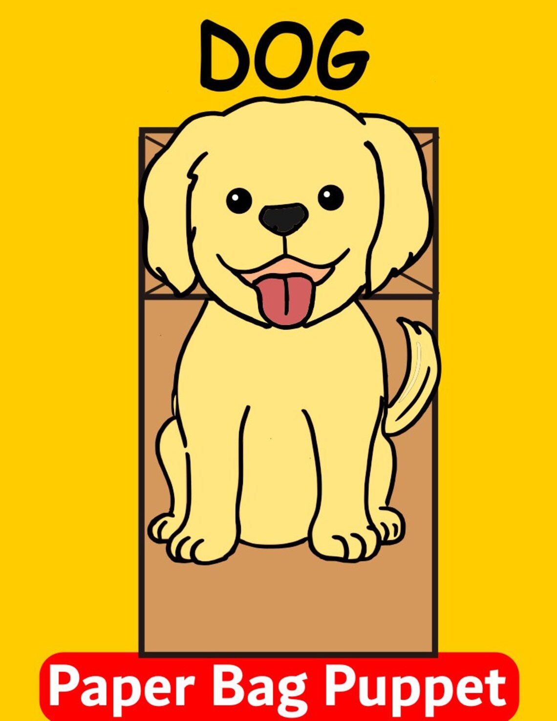 FARM Animals Paper Bag Puppets Zoo Animal Printable Craft Art for Kids ...