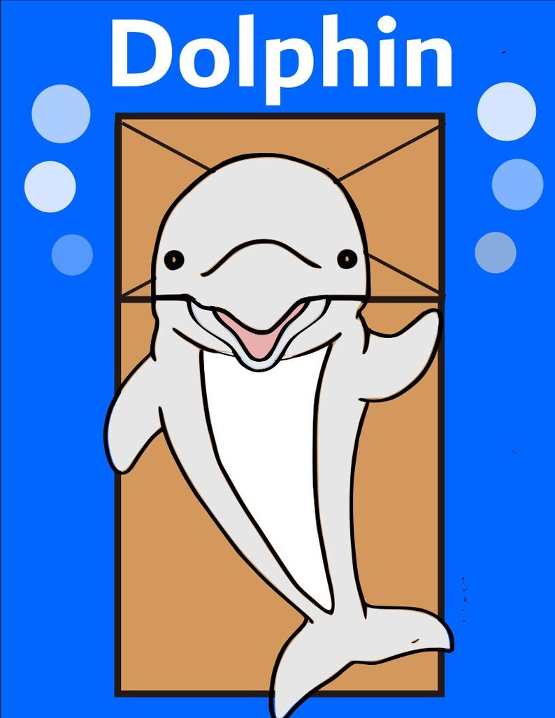 Ocean Animal Paper Bag Puppets Craft for Kids Coloring Puppet Printable ...