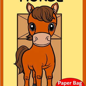 FARM Animals Paper Bag Puppets Zoo Animal Printable Craft Art for Kids ...