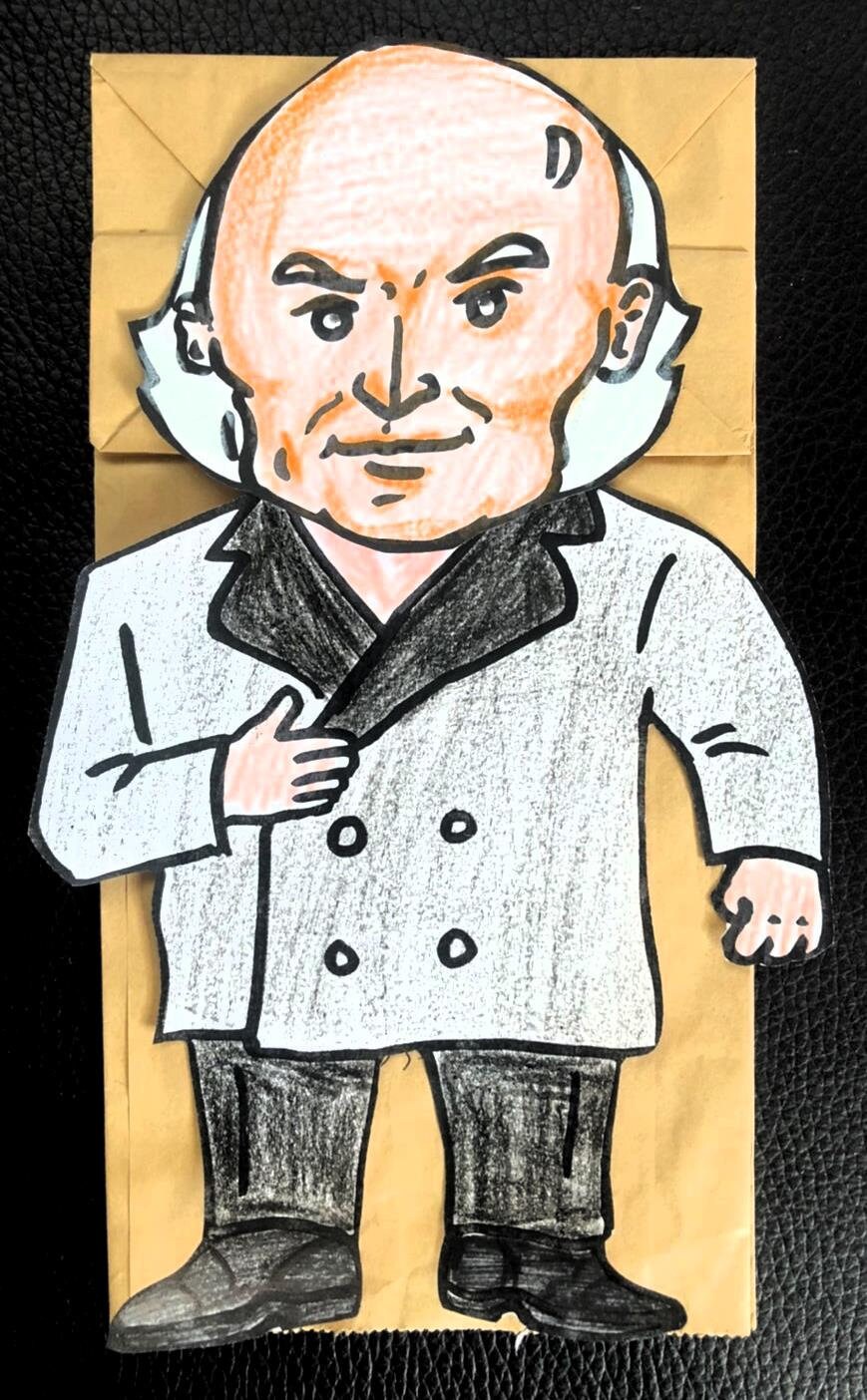 US Presidents Crafts 46 US Presidents Paper Bag Puppets United States ...