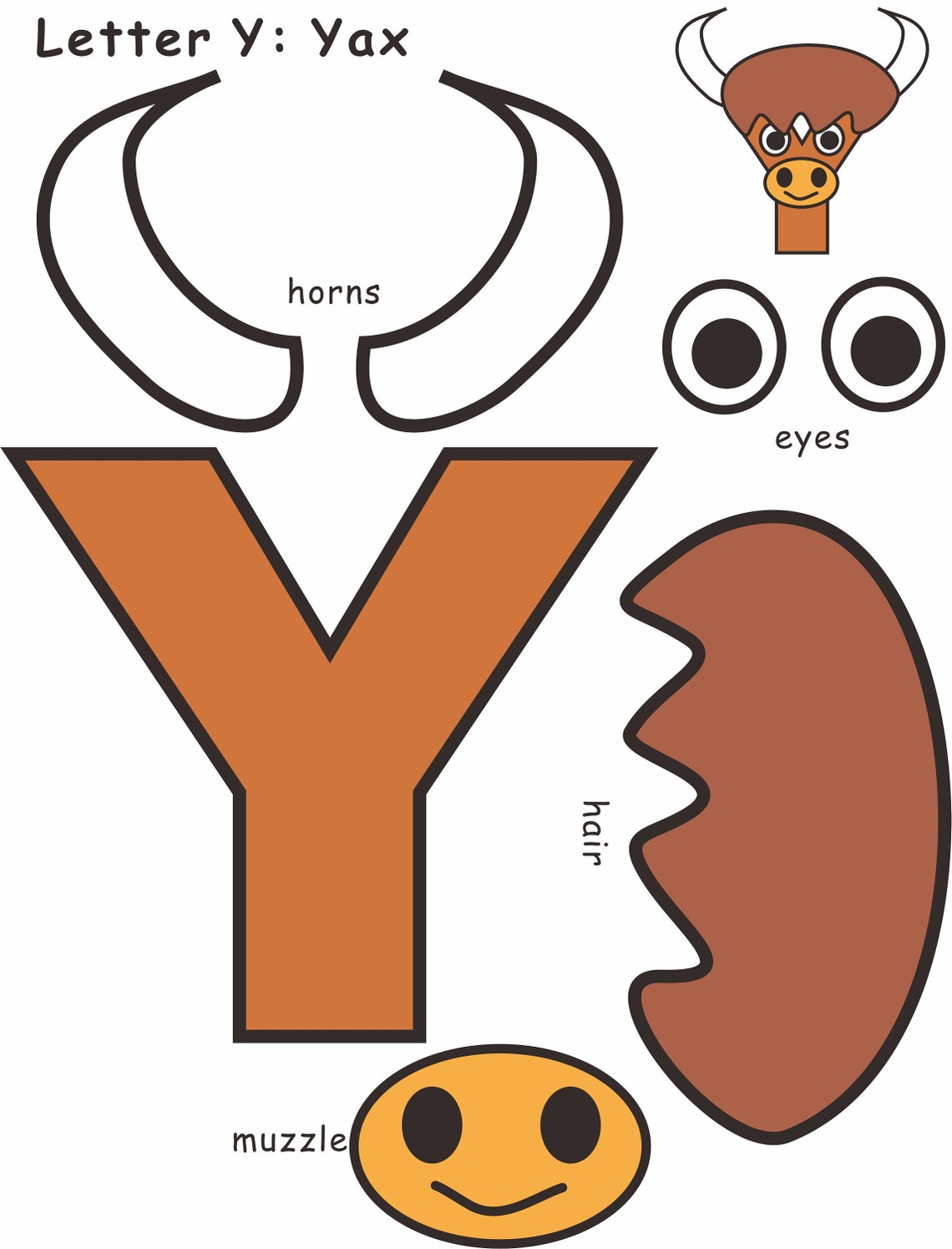 Alphabet Printable Craft A-Z Animal Alphabet Kids Templates Coloring - Etsy