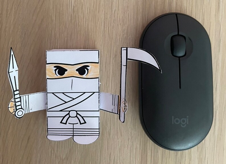 Ninja Warrior Craft Printable Craft Activity for Kids Instant Download ...