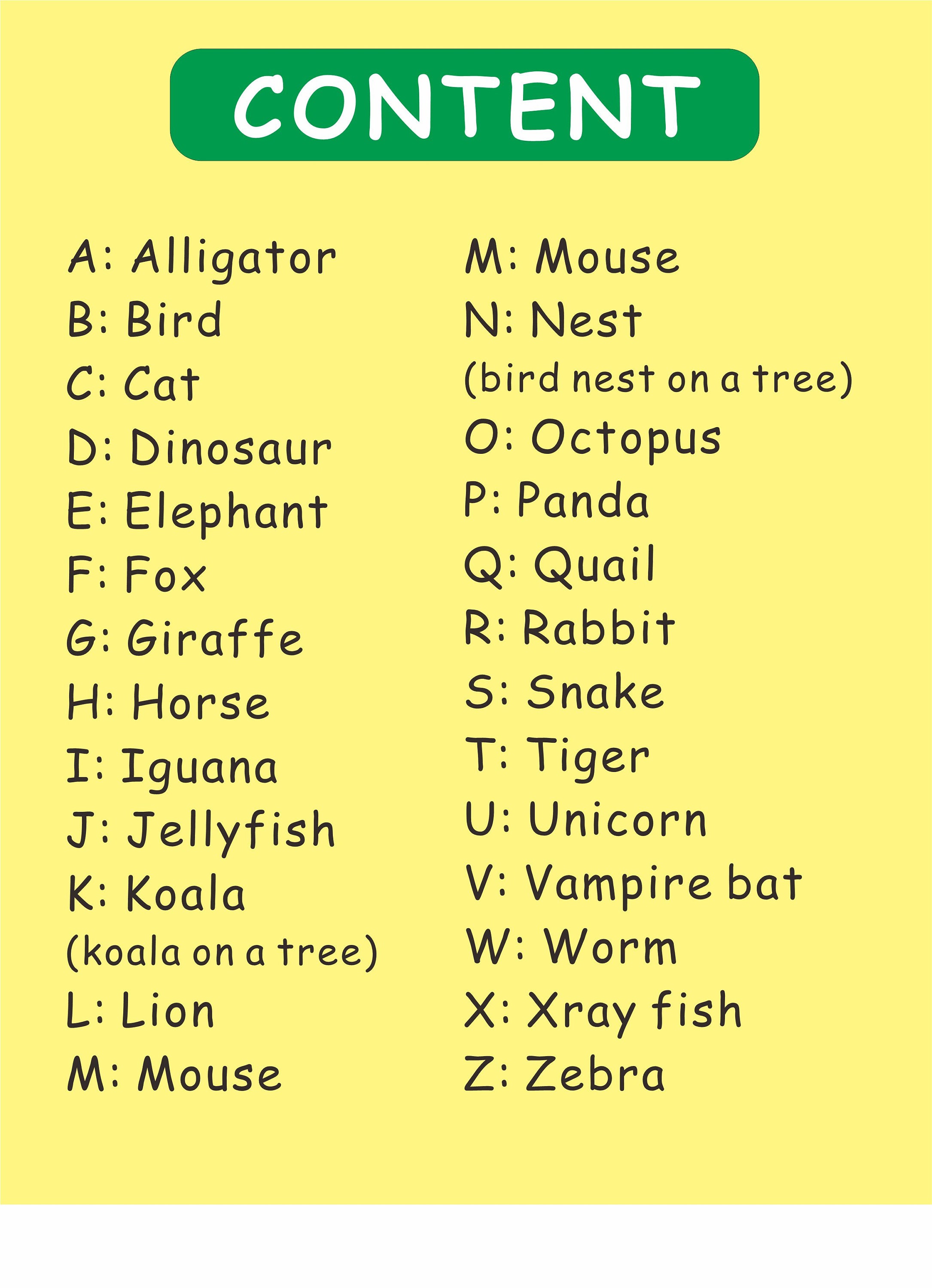 Alphabet Printable Craft A-Z Animal Alphabet Kids Templates Coloring - Etsy