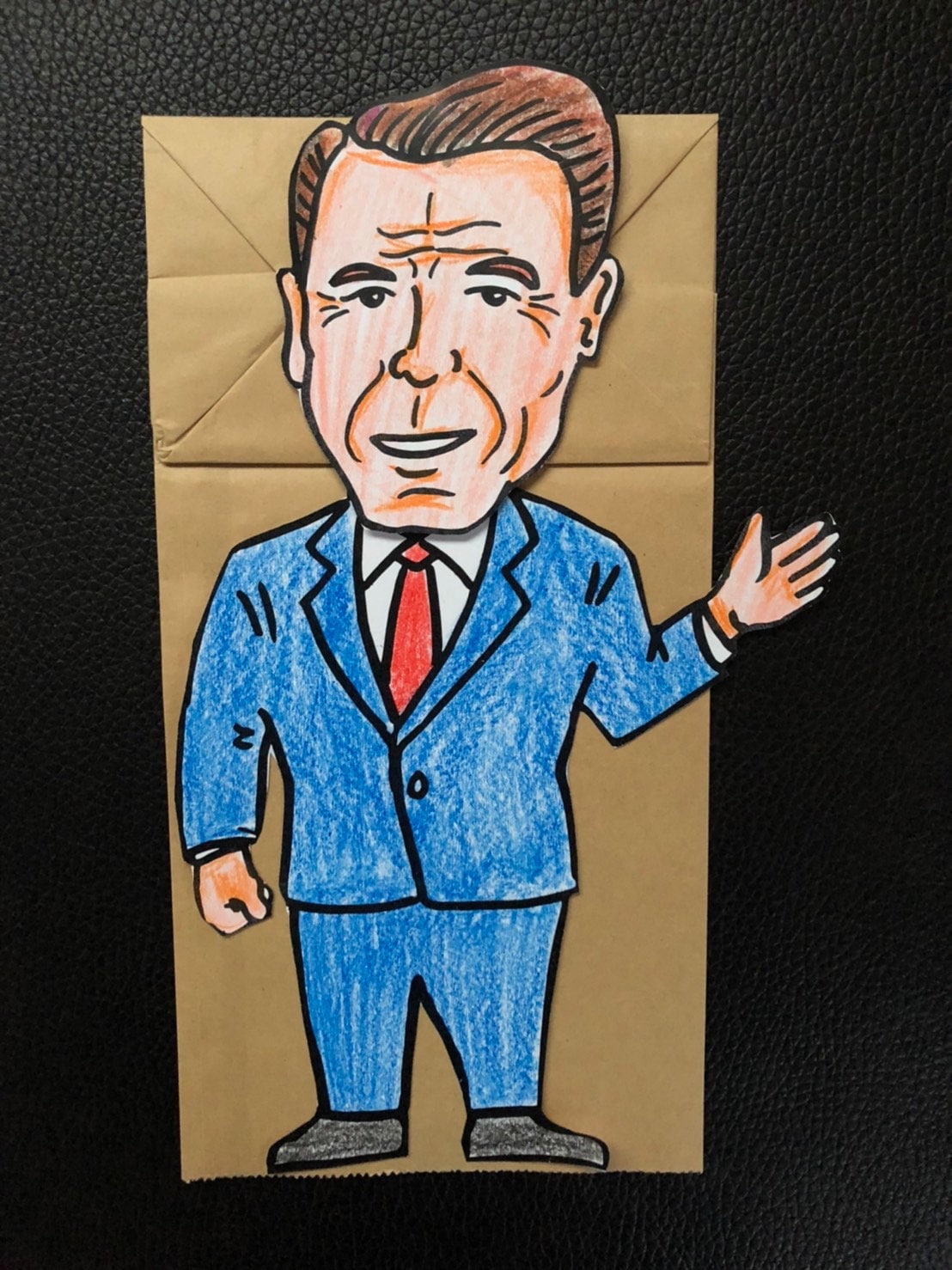 US Presidents Crafts 46 US Presidents Paper Bag Puppets United States ...