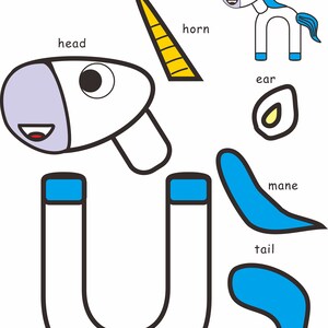 Alphabet Printable Craft A-Z Animal Alphabet Kids Templates - Etsy