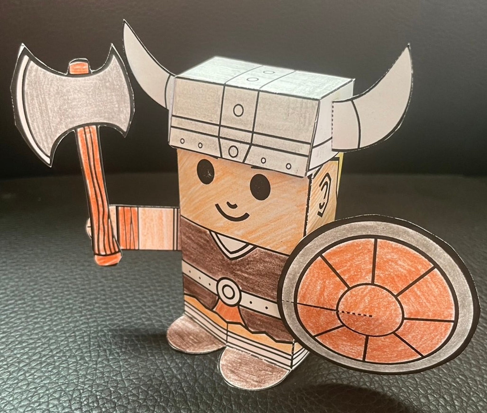 Viking Warriors Craft Easy 3D Vikings Paper Craftivity Printable Craft ...
