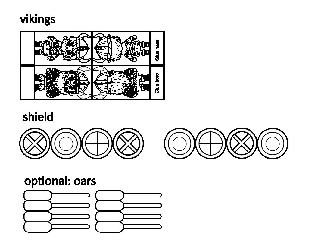 Viking Ship Craft 3D Paper Easy Viking Ship Craftivity Printable Craft ...