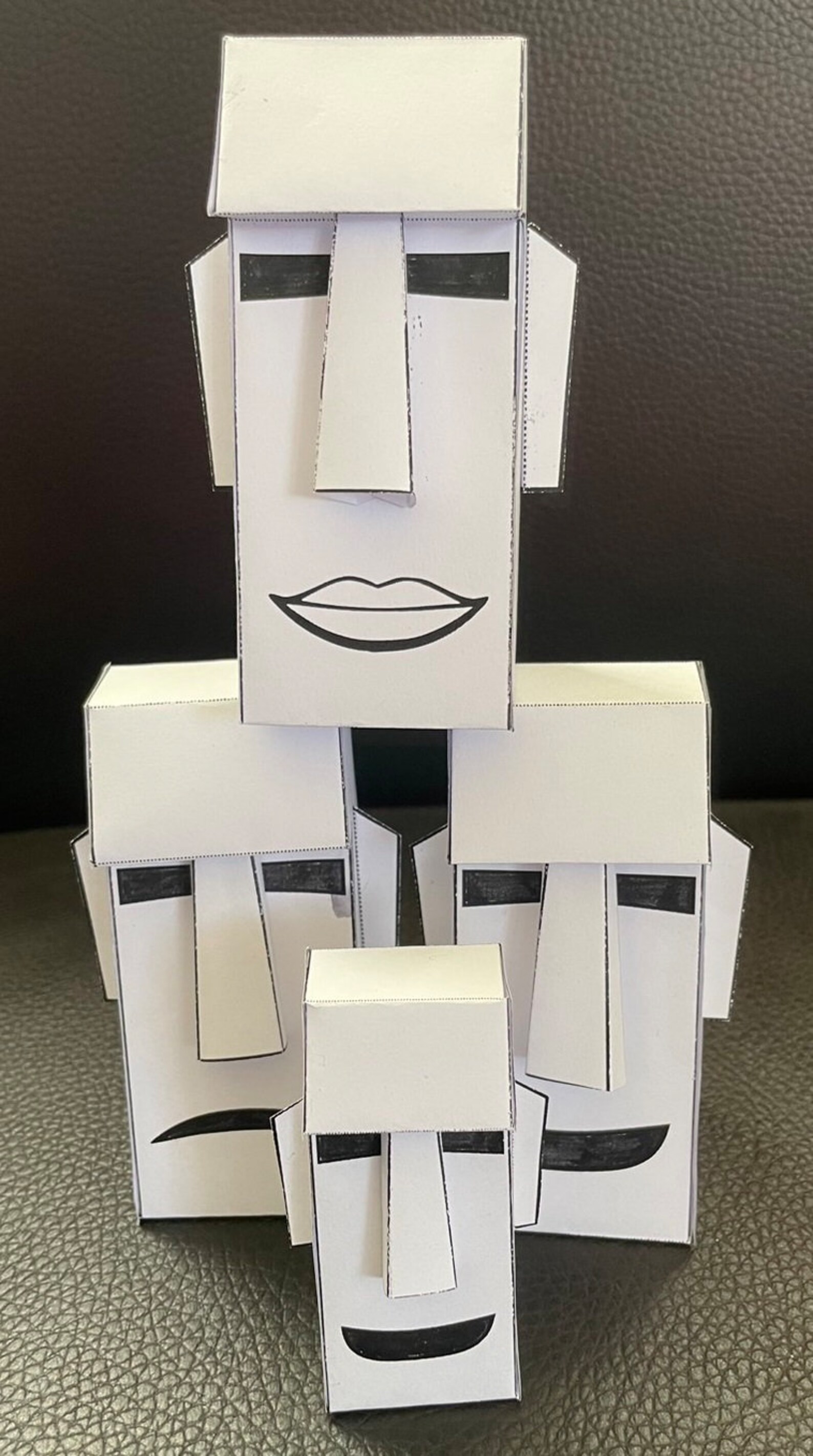 Moai Easter Island Landmark Paper Craft Printable Craft Activity for ...