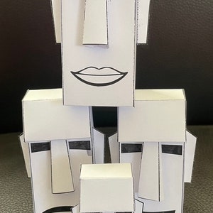 Moai Easter Island Landmark Paper Craft Printable Craft Activity for ...