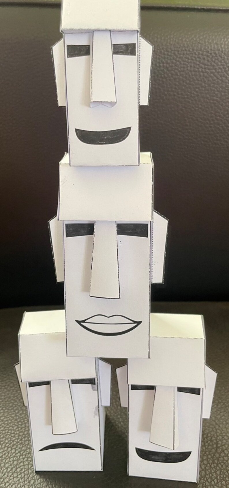 Moai Easter Island Landmark Paper Craft Printable Craft Activity for ...