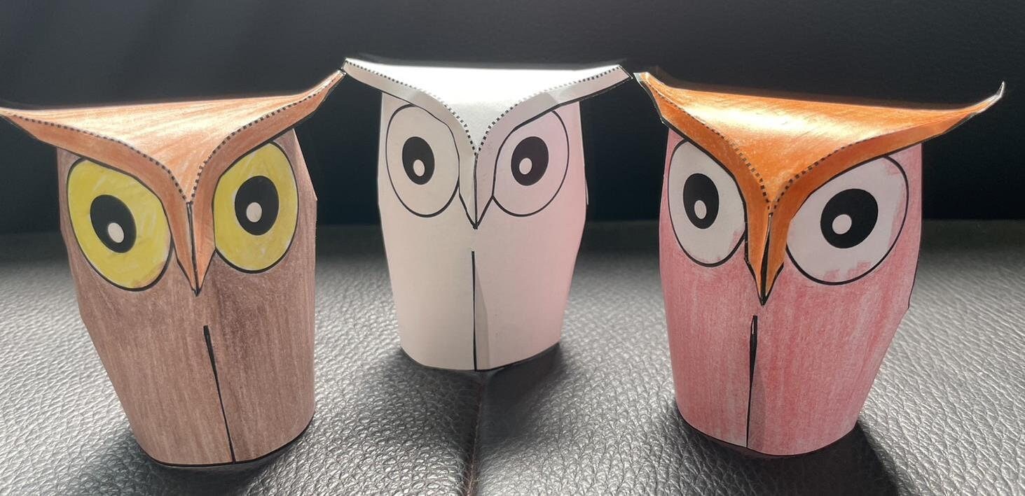 OWL Paper Craft Printable Craft Activity for Kids Instant Download ...