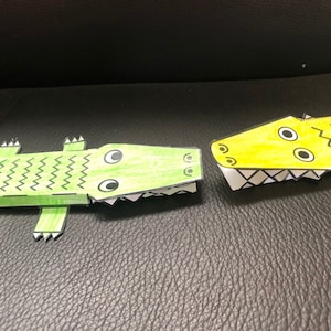 Alligator Crocodile Paper Craft Animal Paper Crafts Downloadable PDF ...