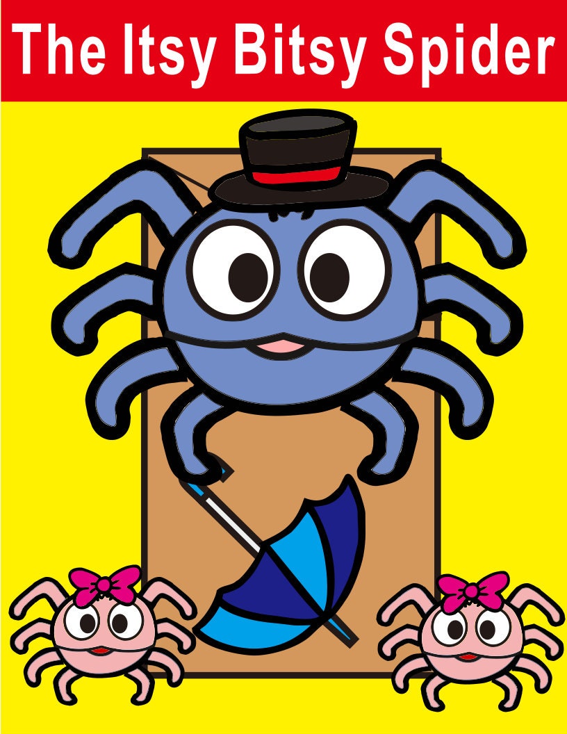 Nursery Rhymes Paper Bag Puppets Printable Craft Art for Kids Coloring ...