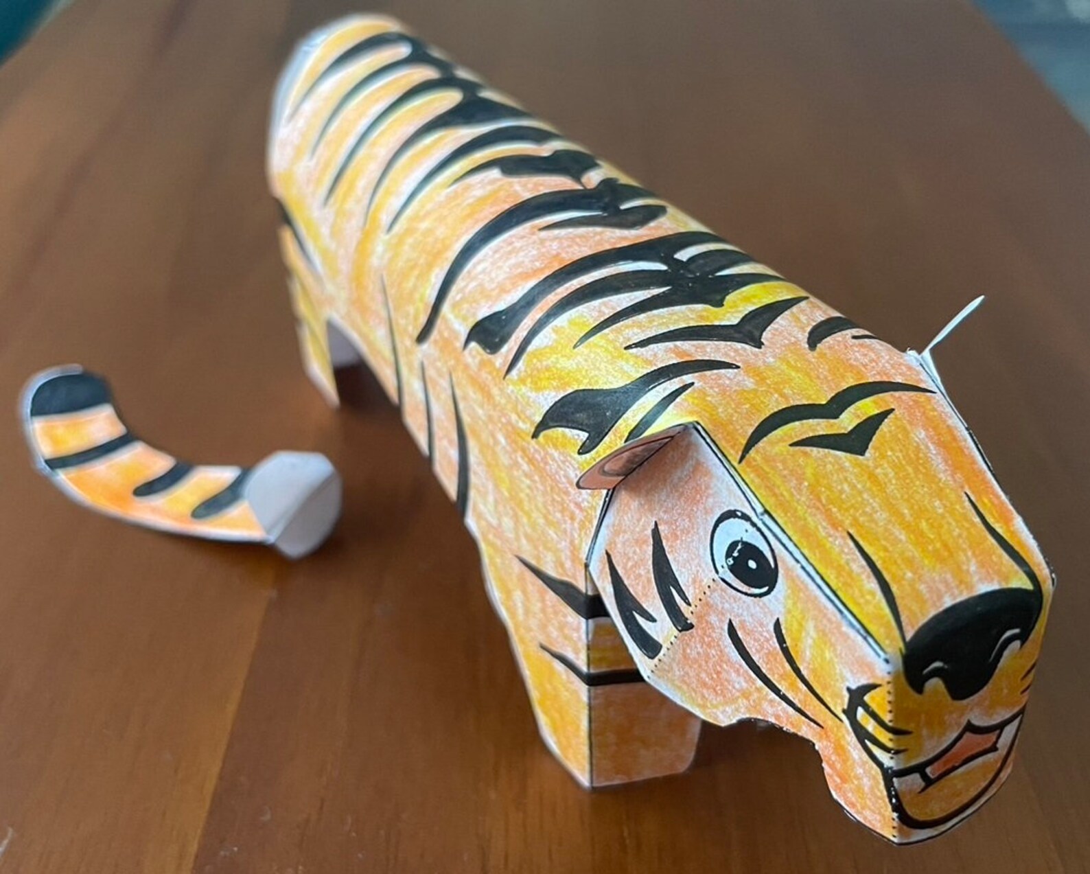 Tiger Paper Craft Printable Craft Activity for Kids Instant Download ...