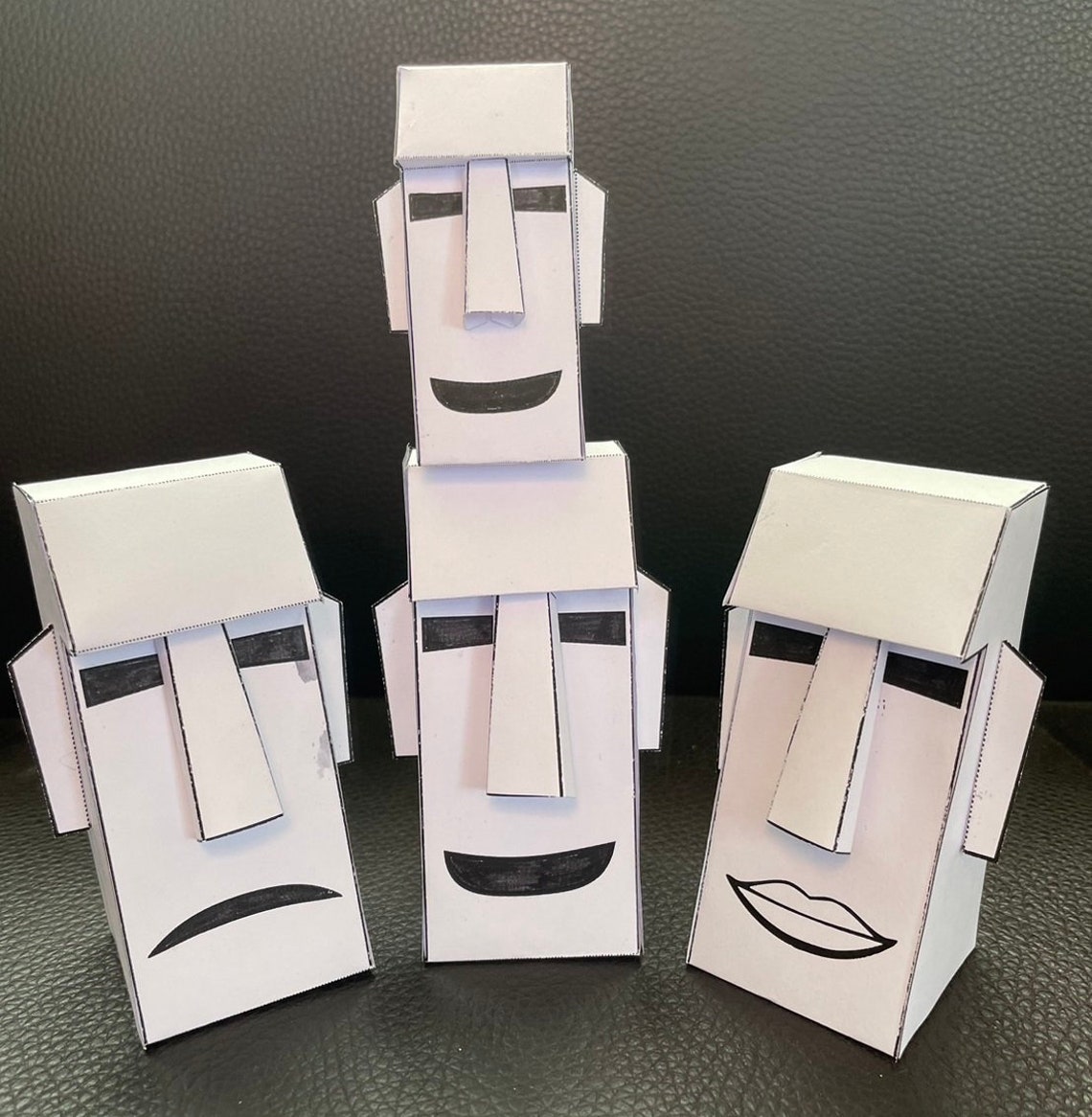 Moai Easter Island Landmark Paper Craft Printable Craft Activity for ...