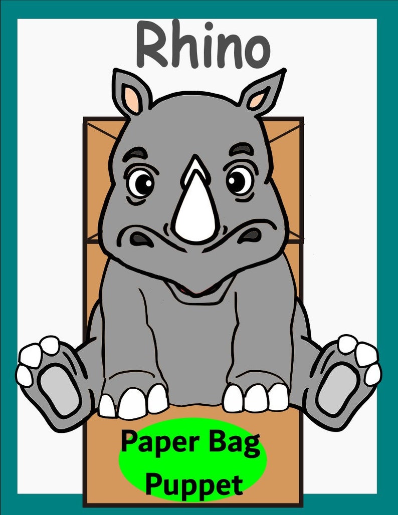 Animals Paper Bag Puppets Zoo Animal Printable Craft Art for Kids ...